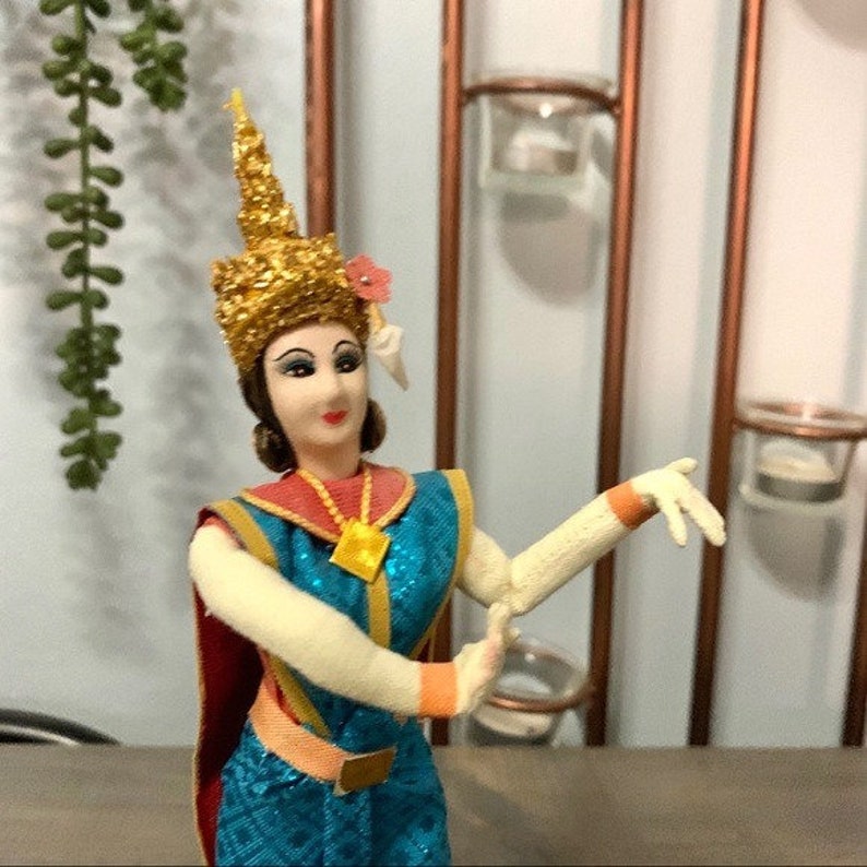 Vintage Thai Dancer Souvenir Doll Thailand 1991 - Etsy