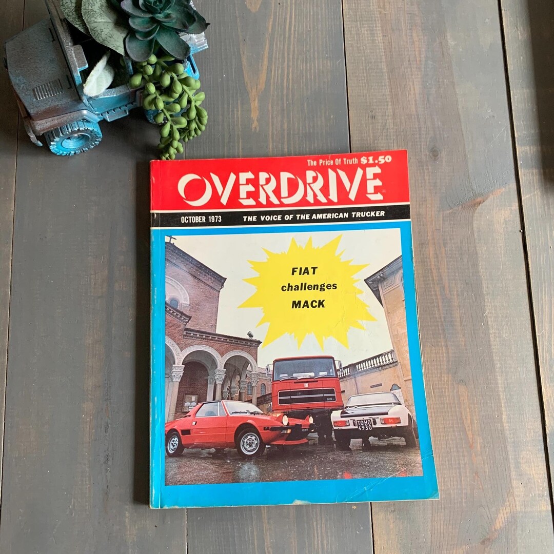 1973 October Overdrive Vintage Trucker Magazine Semi Truck Big Rig ...