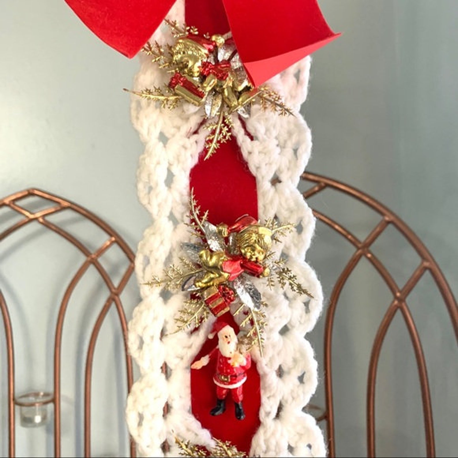 Vintage Christmas Santa Claus Wall Hanging - Etsy