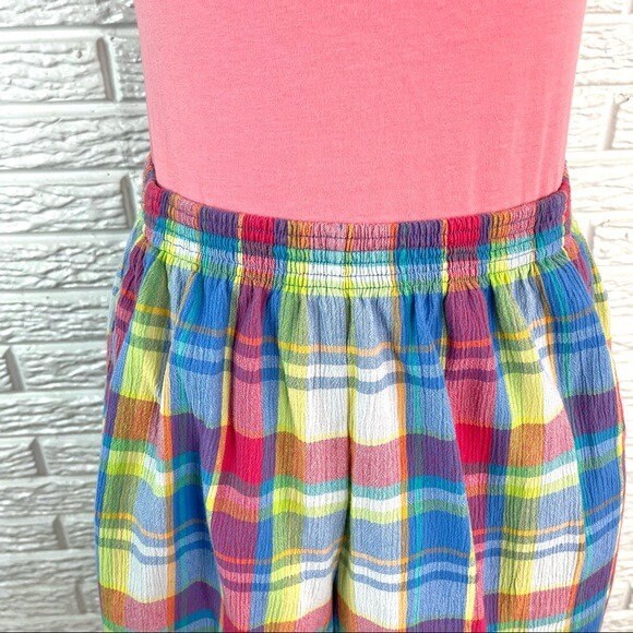 Vintage Koret Francisca Multicolored Plaid Bermuda Shorts With Pockets ...