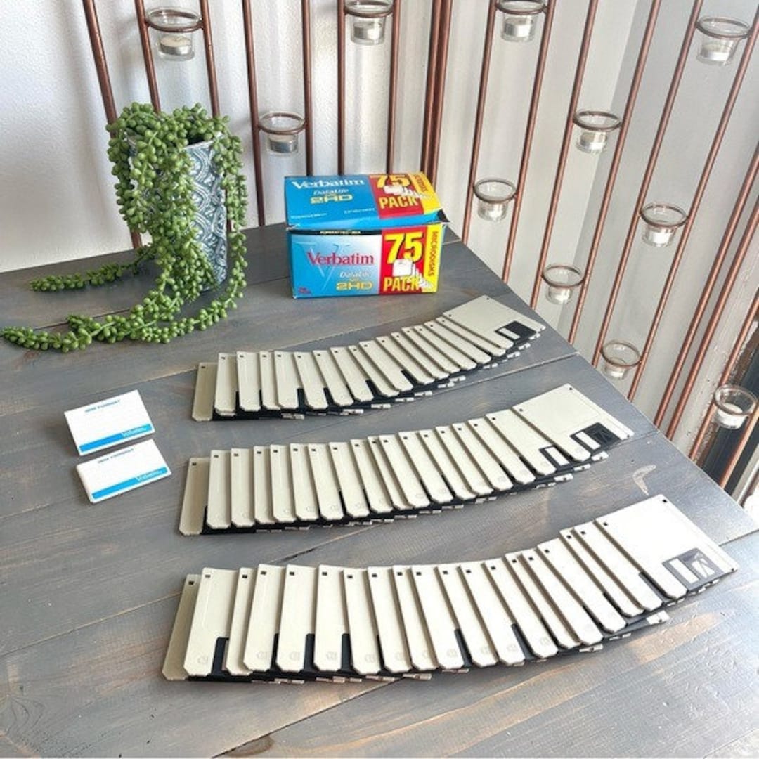 Vtg Verbatim 3.5” 55 Microdisks Floppy Disks Lot Datalife MF 2HD ...