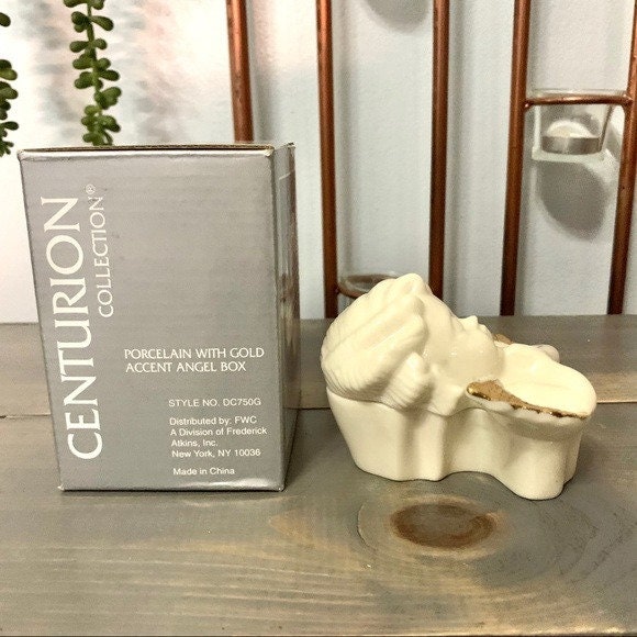 Vintage Centurion Collection Porcelain Angel Box - Etsy