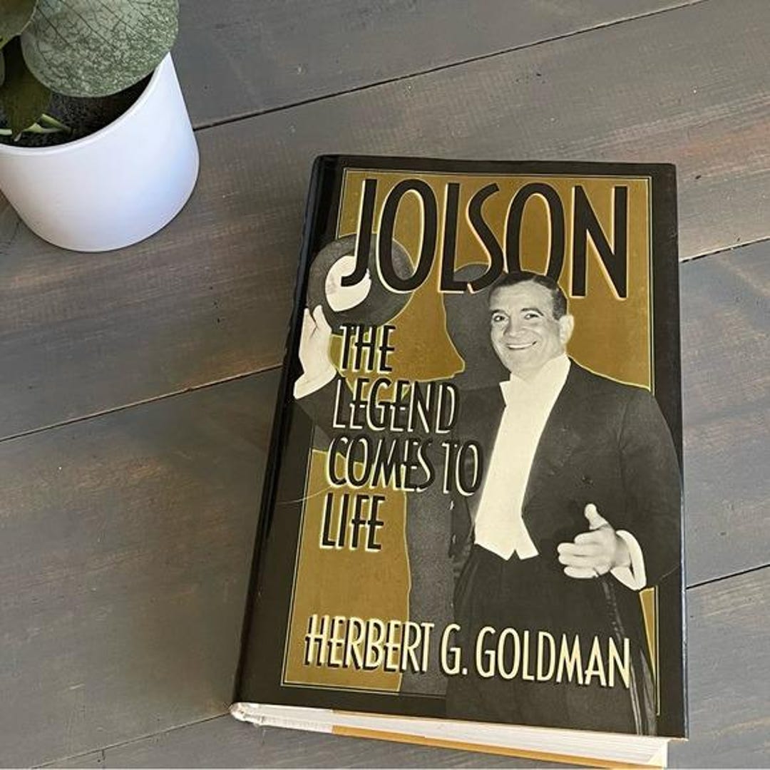Jolson: the Legend Comes to Life by Herbert G. Goldman 1988 - Etsy