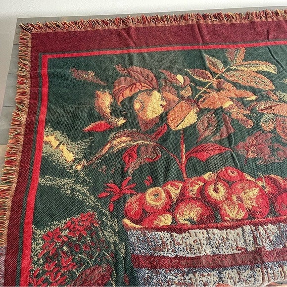 Vintage Bob Timberlake Tapestry Throw Blanket Autumn Reflections Apple ...