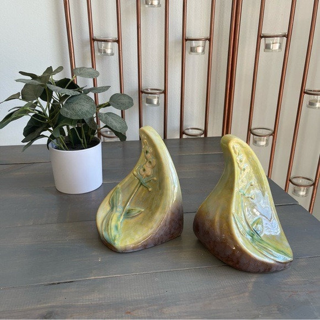 Vintage 1948 Midcentury Roseville Pottery Wincraft Floral Ceramic ...