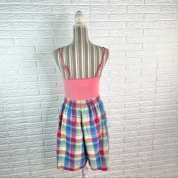Vintage Koret Francisca Multicolored Plaid Bermuda Shorts With Pockets ...