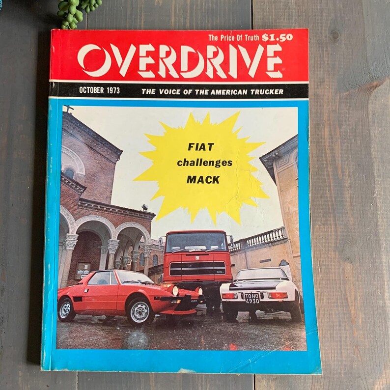 1973 October Overdrive Vintage Trucker Magazine Semi Truck Big Rig ...