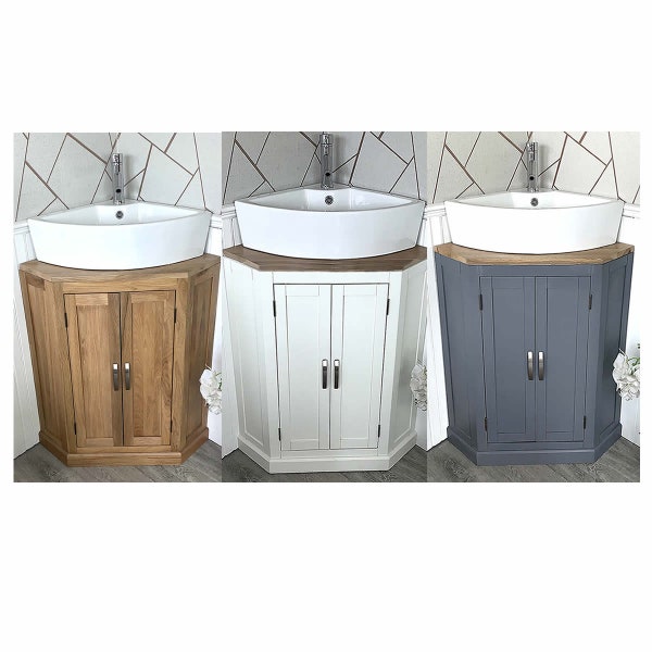 Oak Corner Vanity - Etsy UK