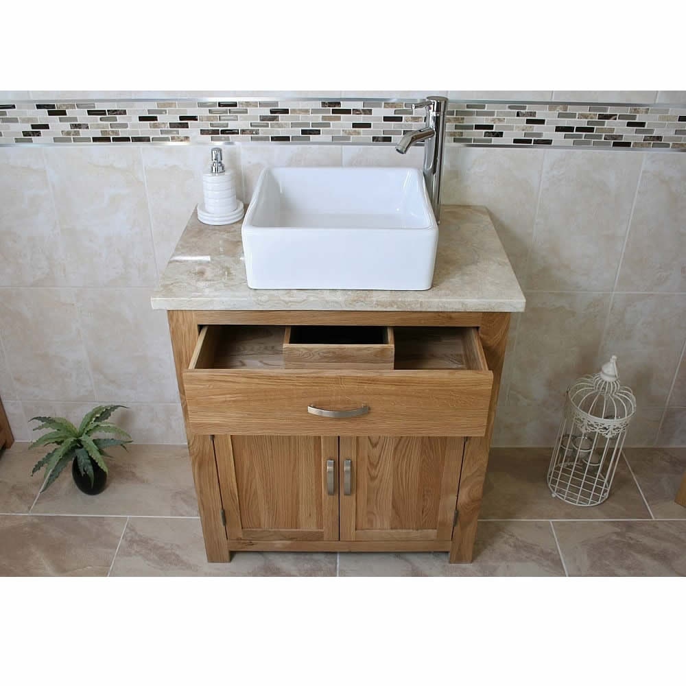 Bathroom Vanity Cabinet Solid Oak Sink Unit Modern Cabinet | Etsy