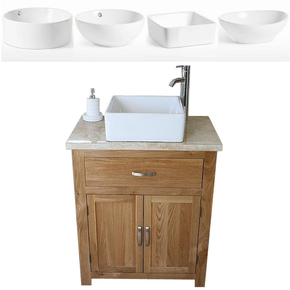 Bathroom Vanity Cabinet Solid Oak Sink Unit Modern Cabinet - Etsy UK