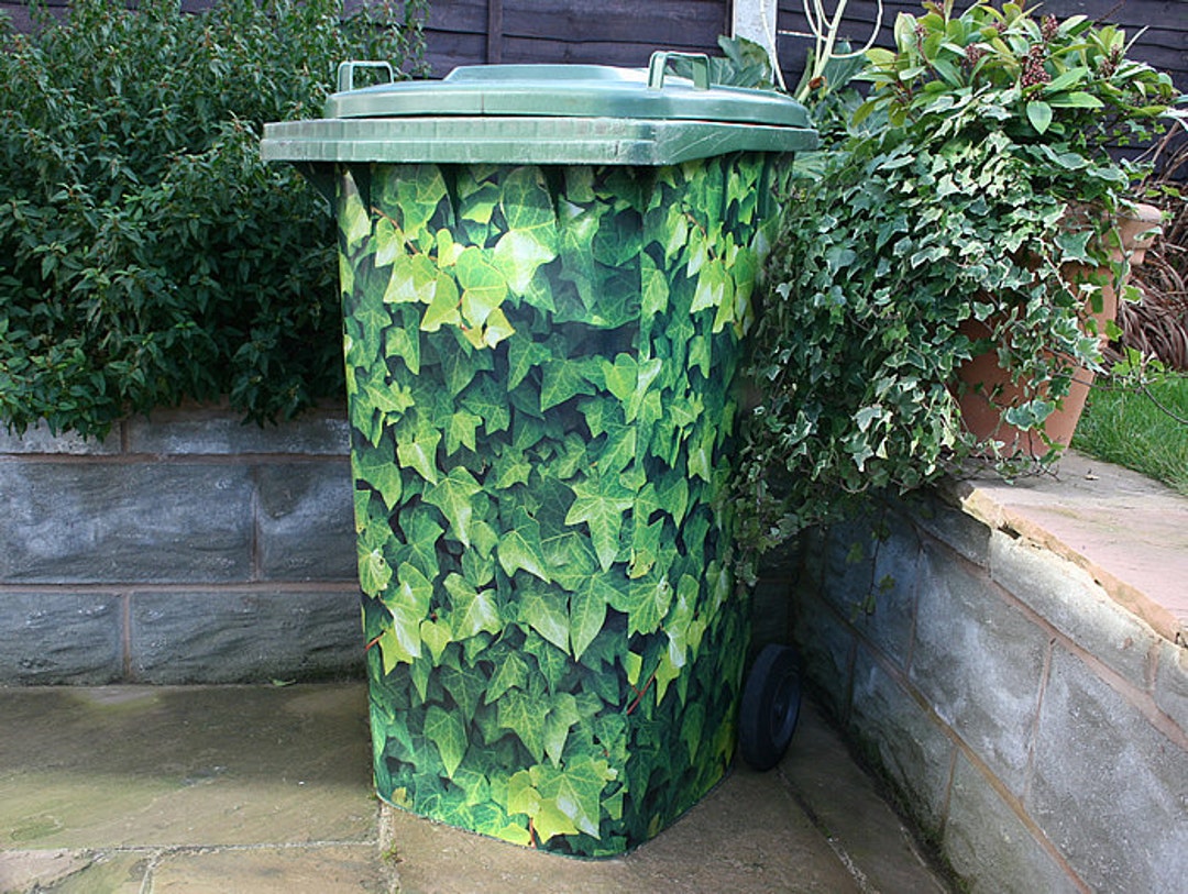 Wheelie Bin Cover Stickers 4x Wrap Around Vinyl Self Adhesive Sheets ...