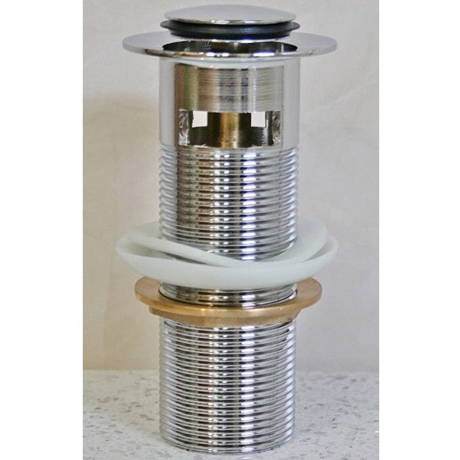 Chromed Click Clack Basin Pop up Waste With Overflow - Etsy