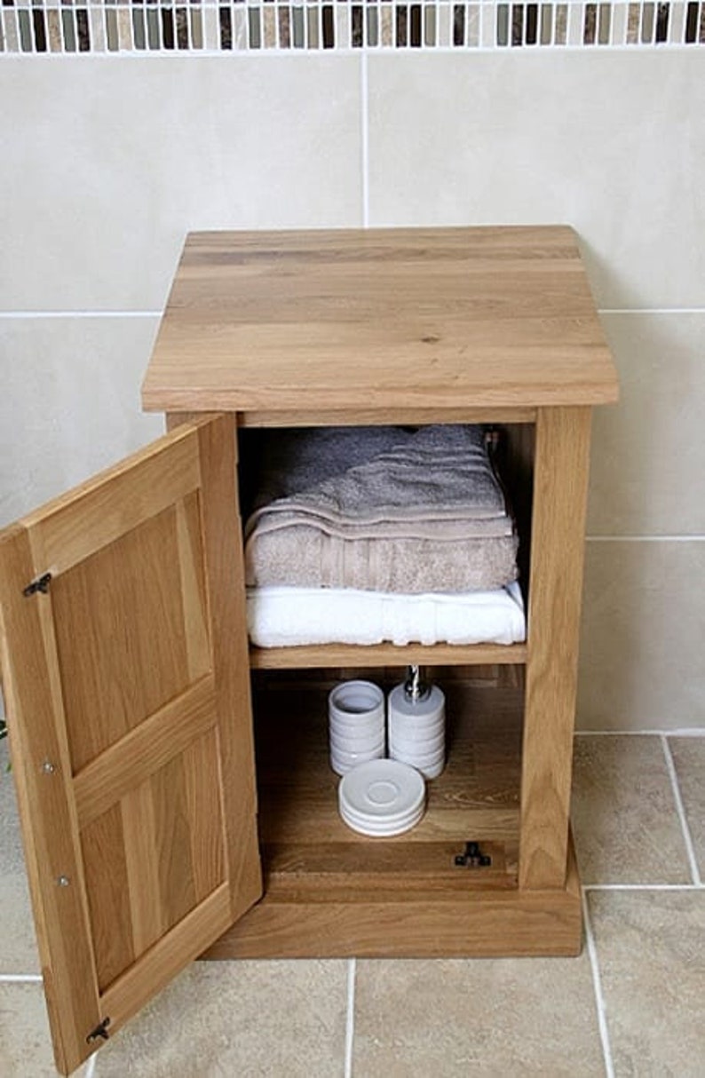 Cloakroom Oak Bathroom Vanity Wash Stand 309 | Etsy
