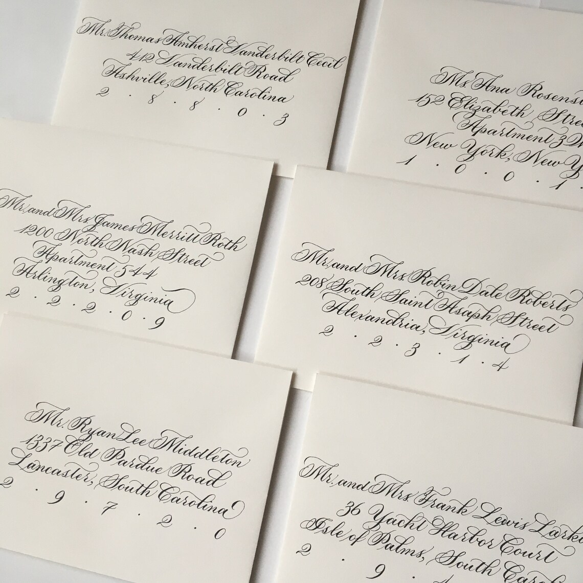 Envelope Calligraphy Classic Copperplate Calligraphy on - Etsy