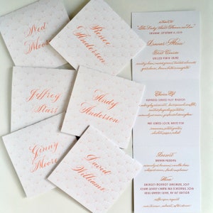 Calligraphy Menus for Your Wedding or Event - Custom Full Calligraphy ...