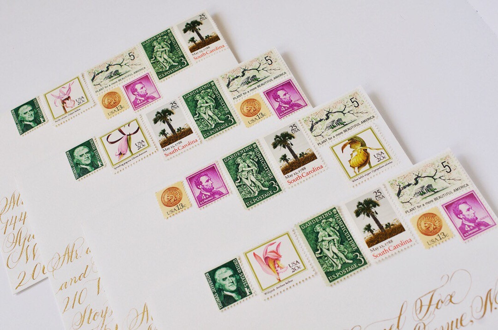 Custom Vintage Stamp Set Unique Personalized Vintage Stamp - Etsy