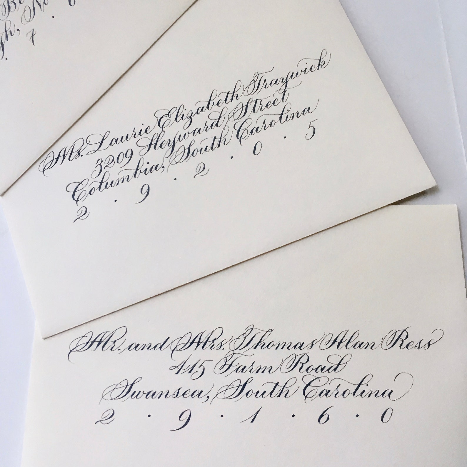 Envelope Calligraphy Classic Copperplate Calligraphy on - Etsy