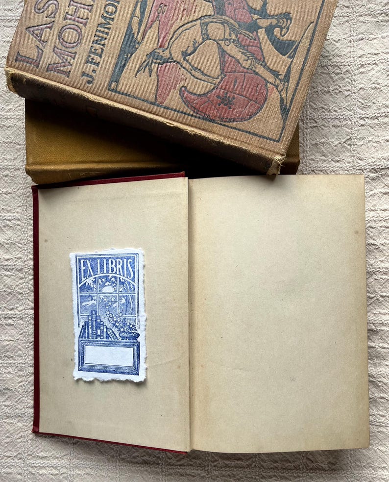 Handmade Paper Letterpress Book Plates - Optional Personalization in ...