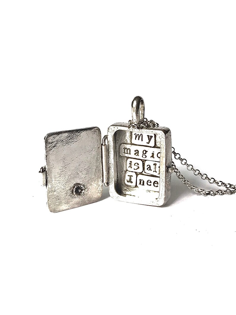 One of a Kind Magic Locket with a personal affirmation message | Etsy