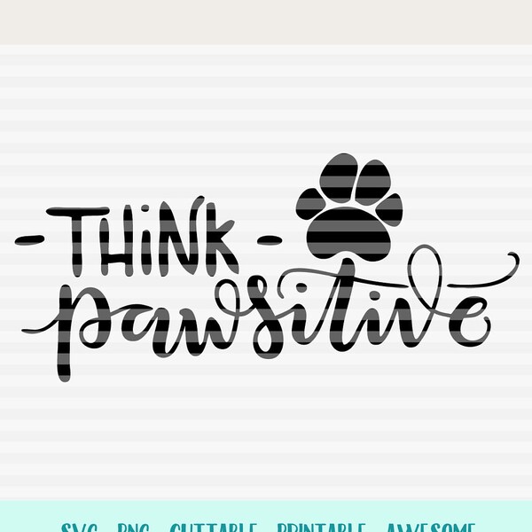 Think Pawsitive - Etsy