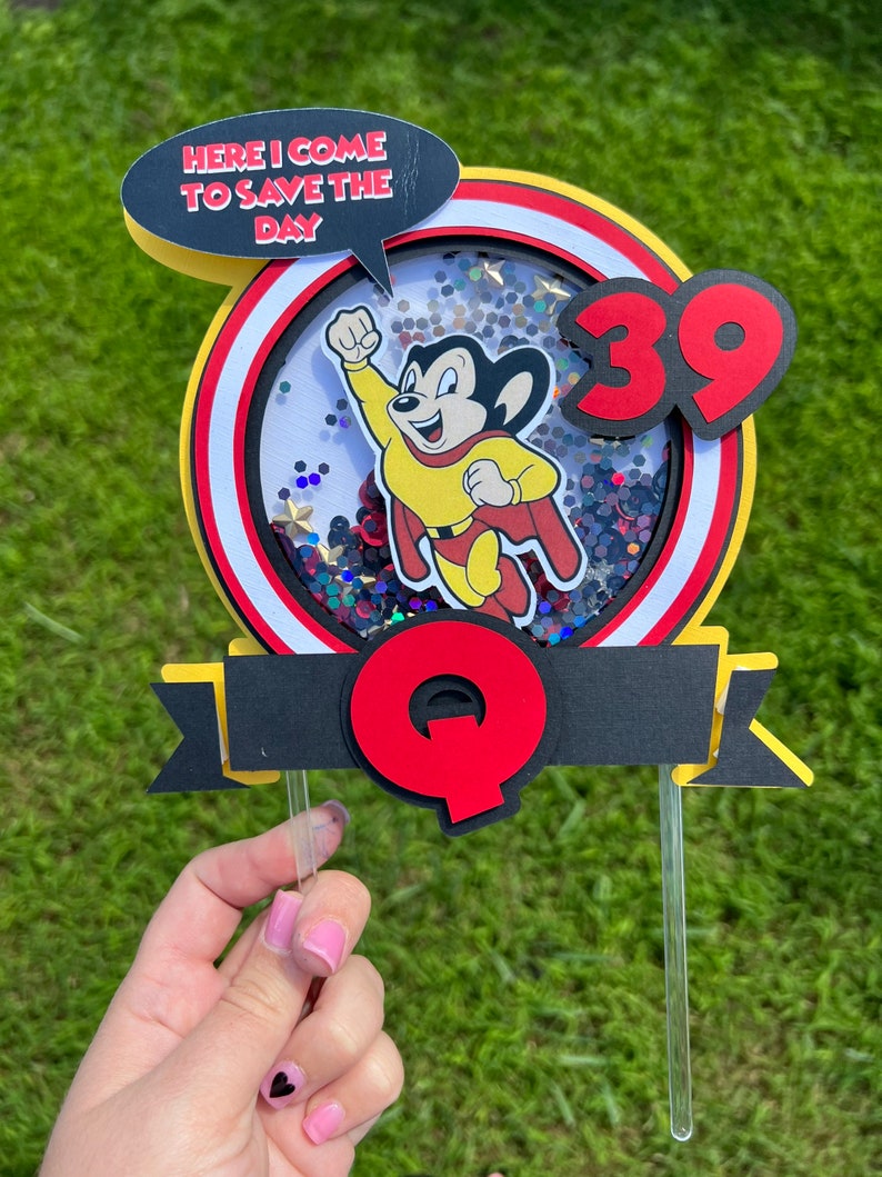 Mighty Mouse Cake Topper - Etsy