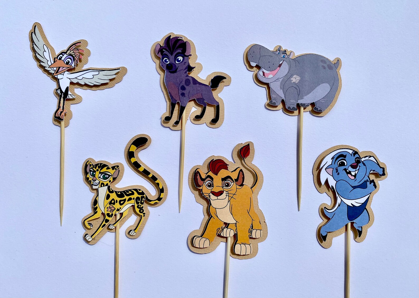 Lion Guard Cake Topper & Cup Cake Topper - 3D Personalized Lion Guard ...