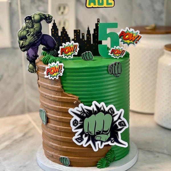 Hulk Cake Topper - Etsy