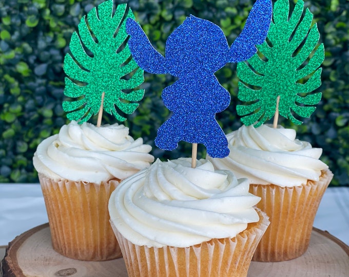 Lilo, Stitch or Angel Cupcake Toppers - Etsy