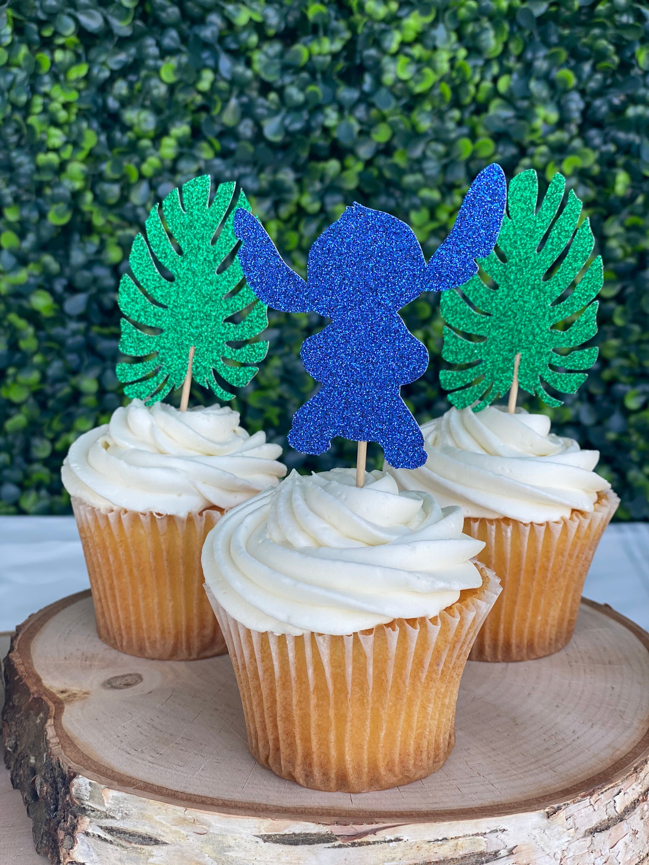 Lilo Stitch or Angel Cupcake Toppers - Etsy