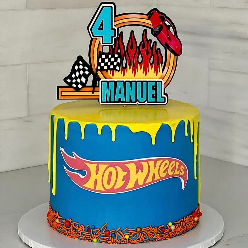 Hot Wheels Cake Topper - Etsy