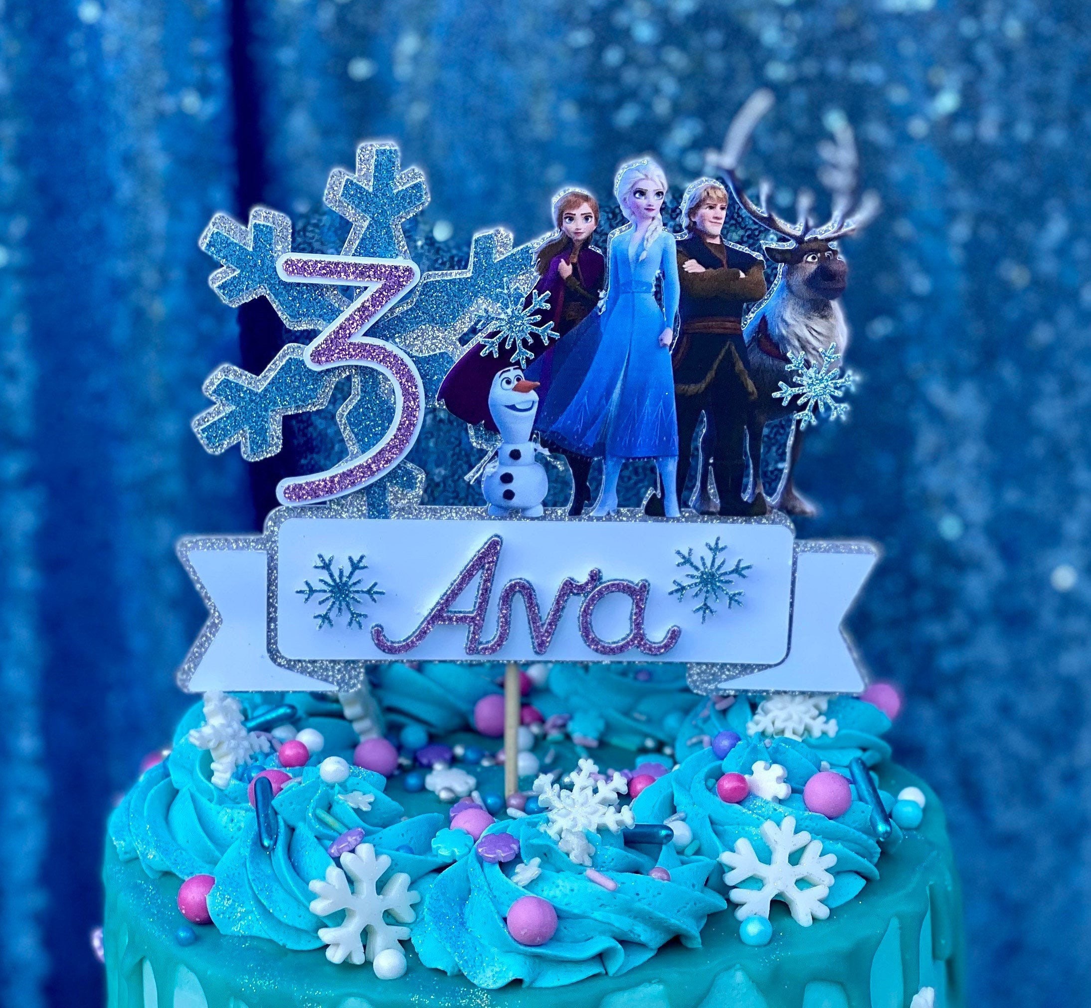 Frozen Cake Topper | Etsy