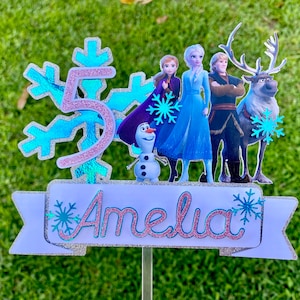 Frozen Cake Topper - Etsy