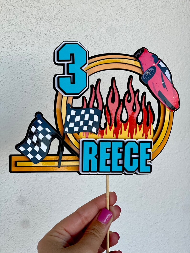 Fire Wheels Cake Topper - Corvette Cake Topper - Cars Cake Topper - Etsy