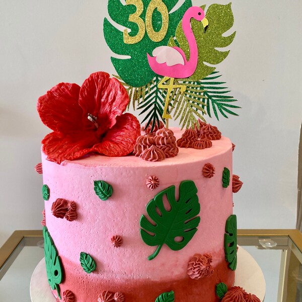 Tropical Cake Topper - Etsy