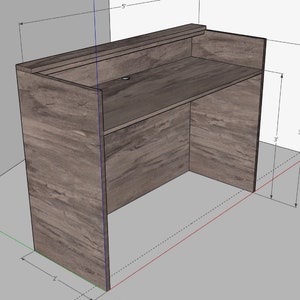 Standing Height Reception Desk (bar Reception) by DFS Designs - Etsy