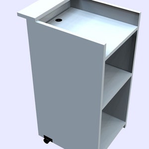Buzz Hostess Stand With Wheels - Portable Presentation Podium - Mobile ...