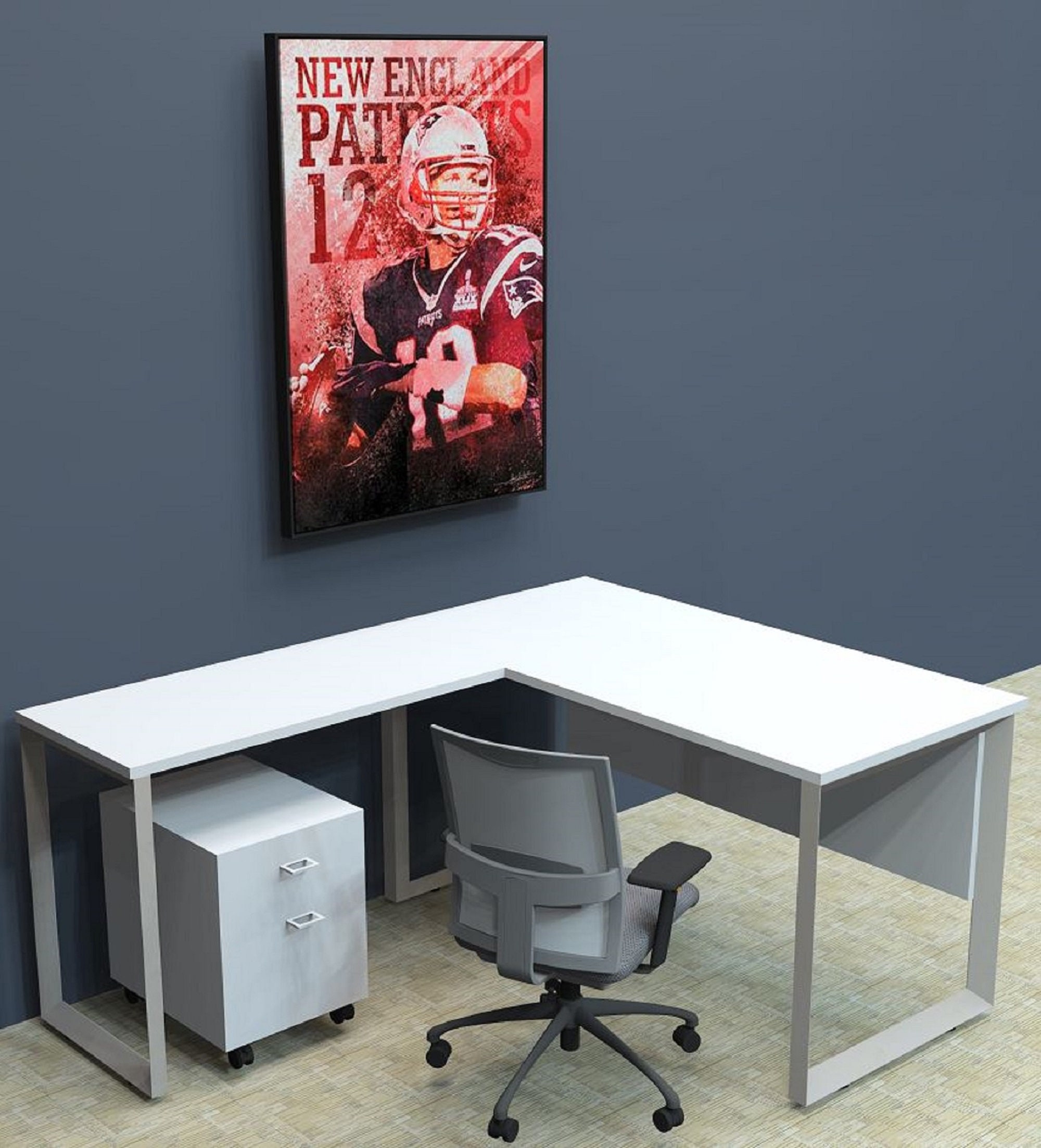 Slop Desk Series Desks 66 by 30 With a 24 by 42 Universal - Etsy