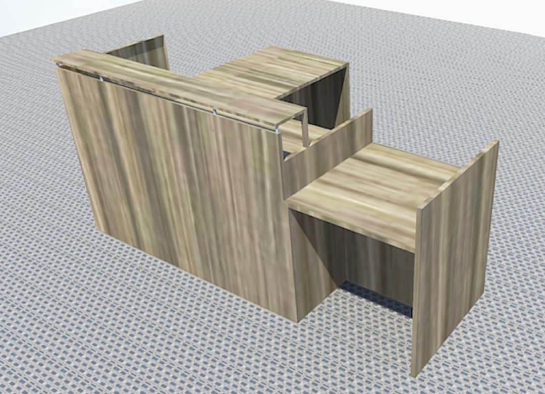 ADA Reception Custom Reception Desk Fully Customizable - Etsy