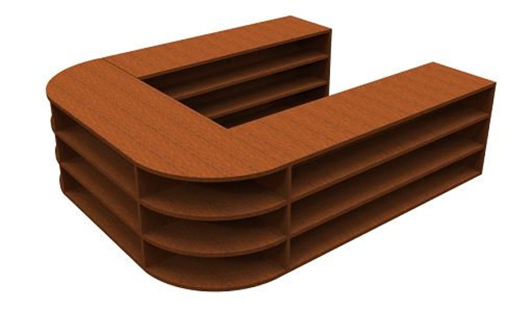 C Shape Reception Desk by Dfs Designs - Etsy