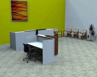 Standing Height Reception Desk bar Reception by DFS Designs | Etsy