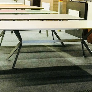 Conference Table With Mat Silver X Base - in Custom Sizes - Etsy