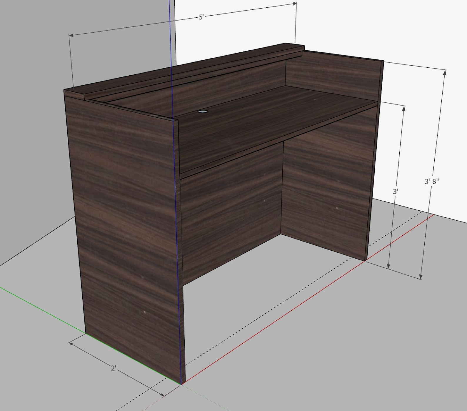 Standing Height Reception Desk (bar Reception) by DFS Designs - Etsy