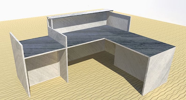 ADA Reception Custom Reception Desk Fully Customizable - Etsy