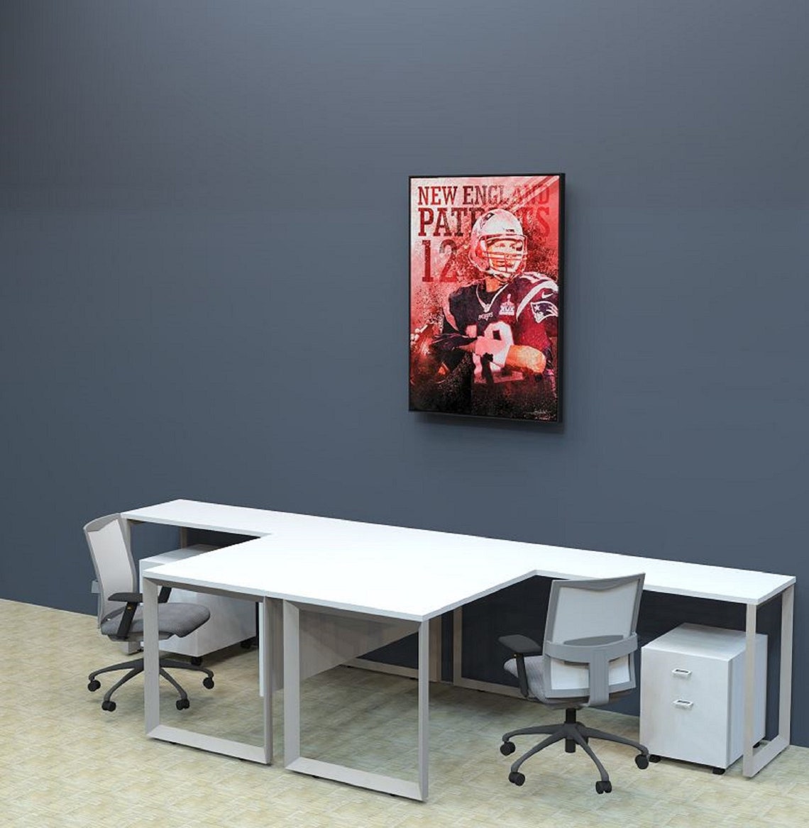 Slop Desk Series Desks 66 by 30 With a 24 by 42 Universal | Etsy