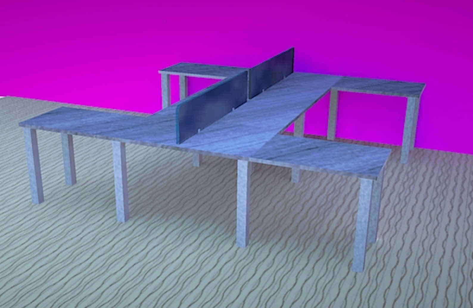 L Shape Benching Cubicles 60 by 60 by Dfs Designs | Etsy