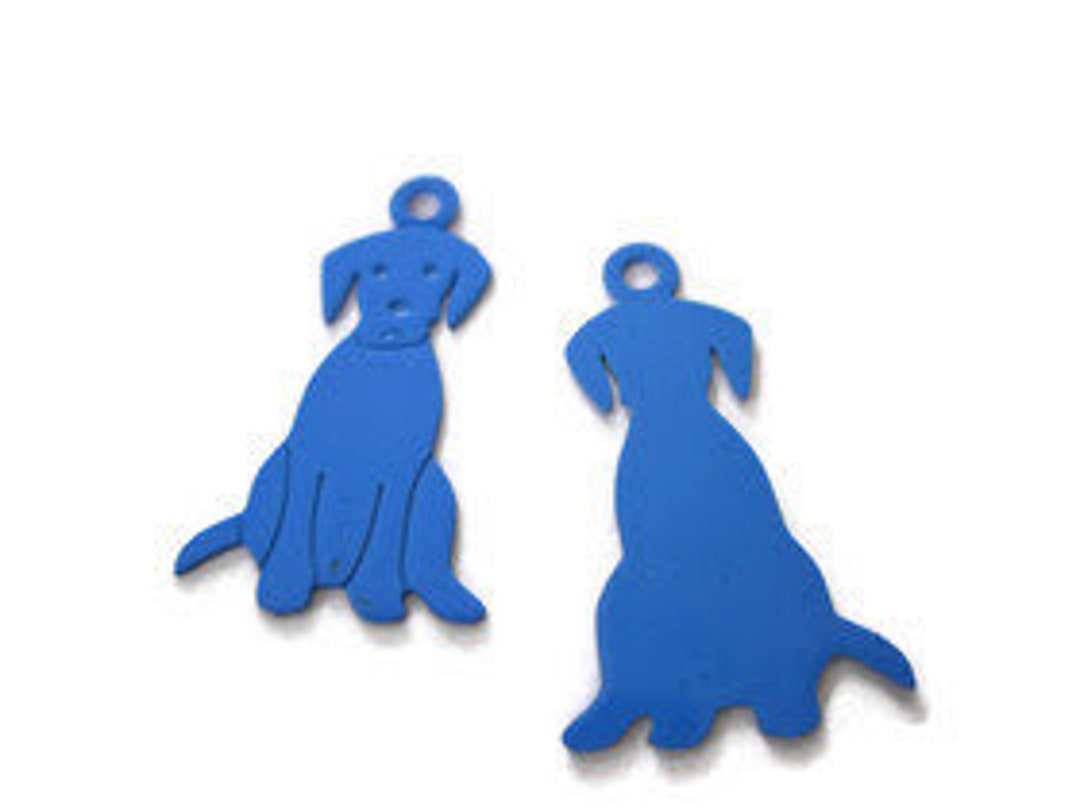 2 Blue Dog Prints, Watermark Prints 20 X 11 Mm - Etsy