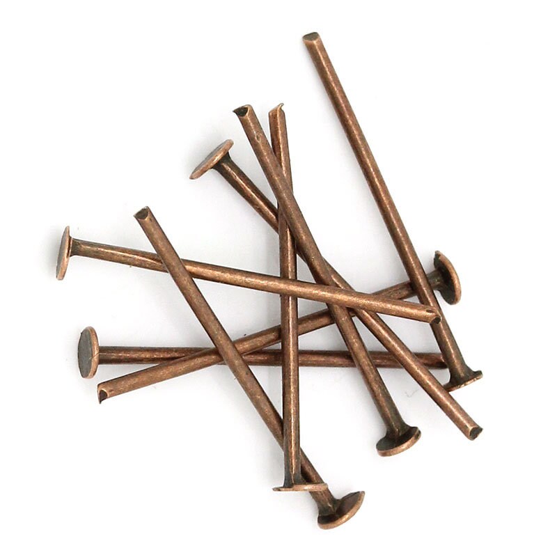 100 Copper Flathead Rods 18 Mm - Etsy