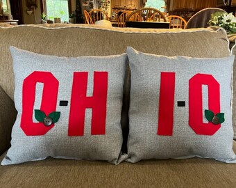 Ohio State Outdoor Pillows - Etsy