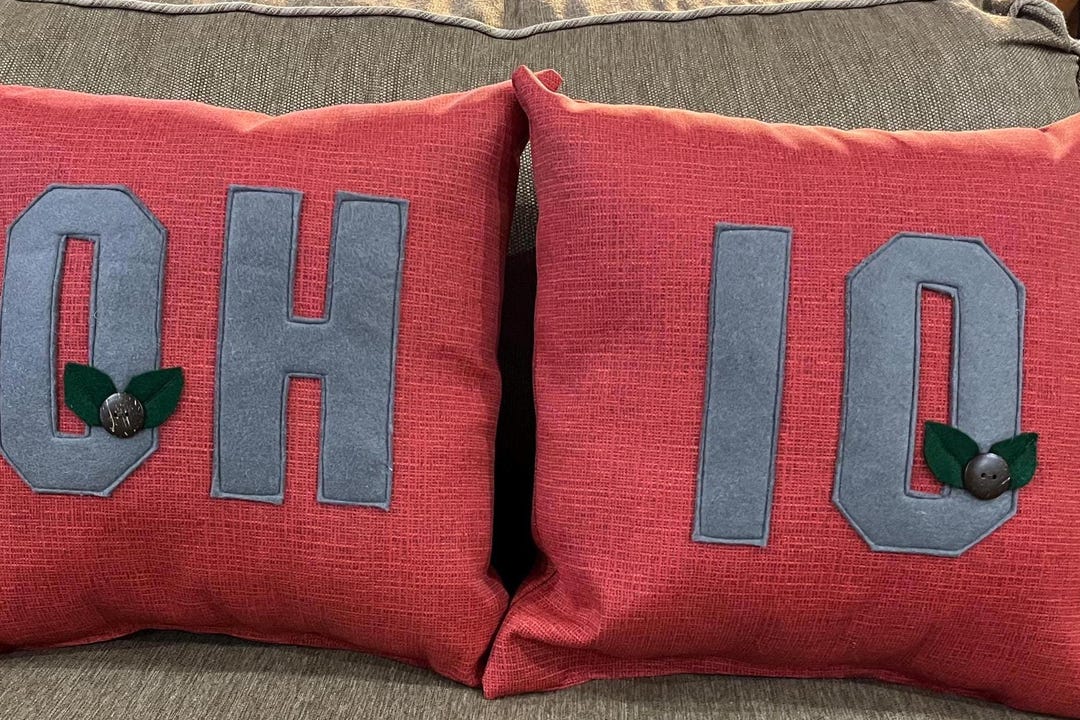Ohio State Throw Pillows - Etsy