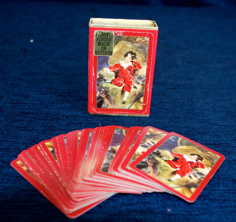 Vintage Waddington's Playing Cards the Boy in Red 1940's - Etsy